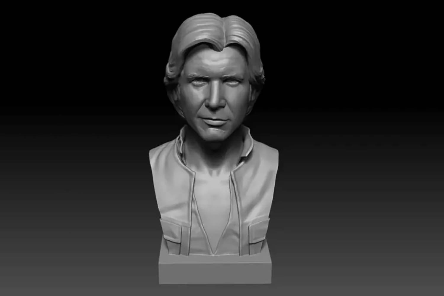 Han Solo Bust - 3D Model by annwilde88