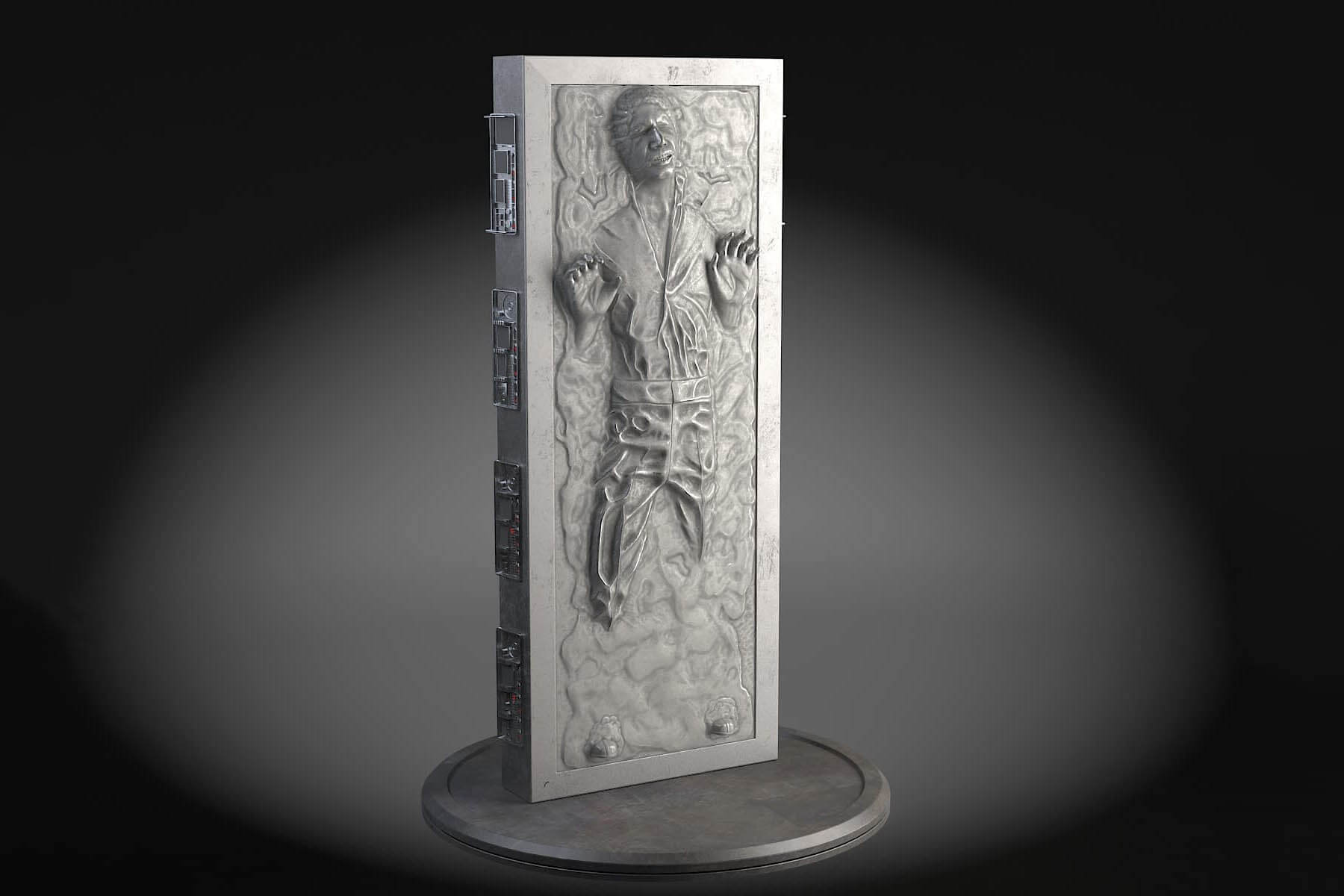 Han Solo in Carbonite - 3D Model by annwilde88