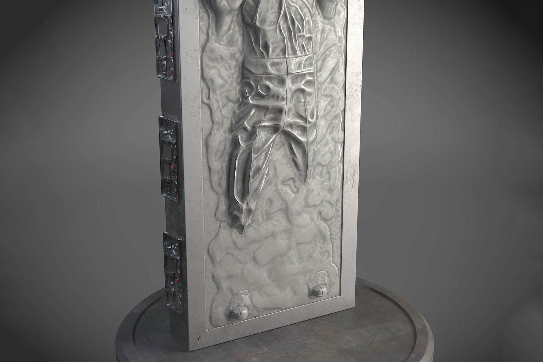 Han Solo in Carbonite - 3D Model by annwilde88