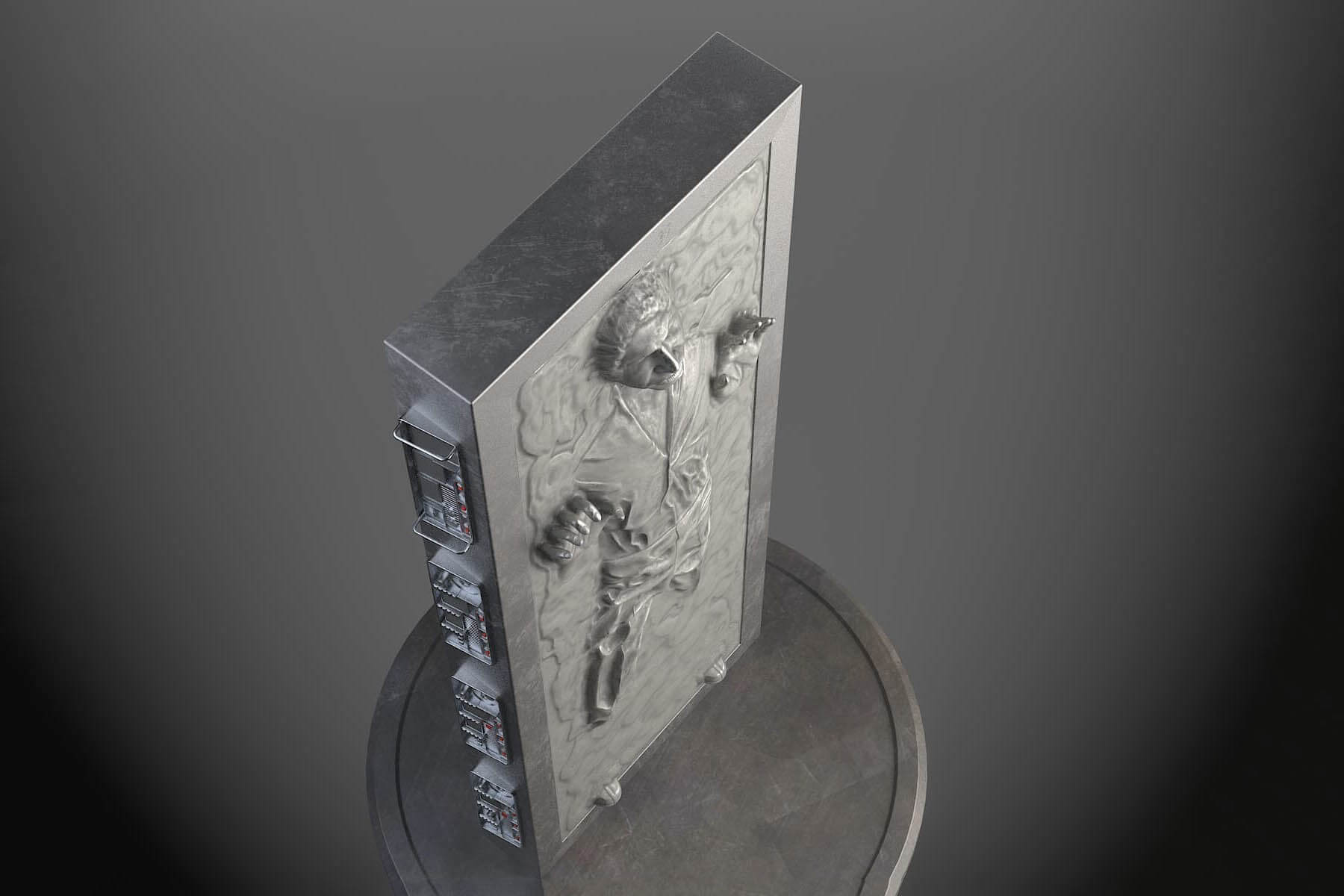 Han Solo in Carbonite - 3D Model by annwilde88