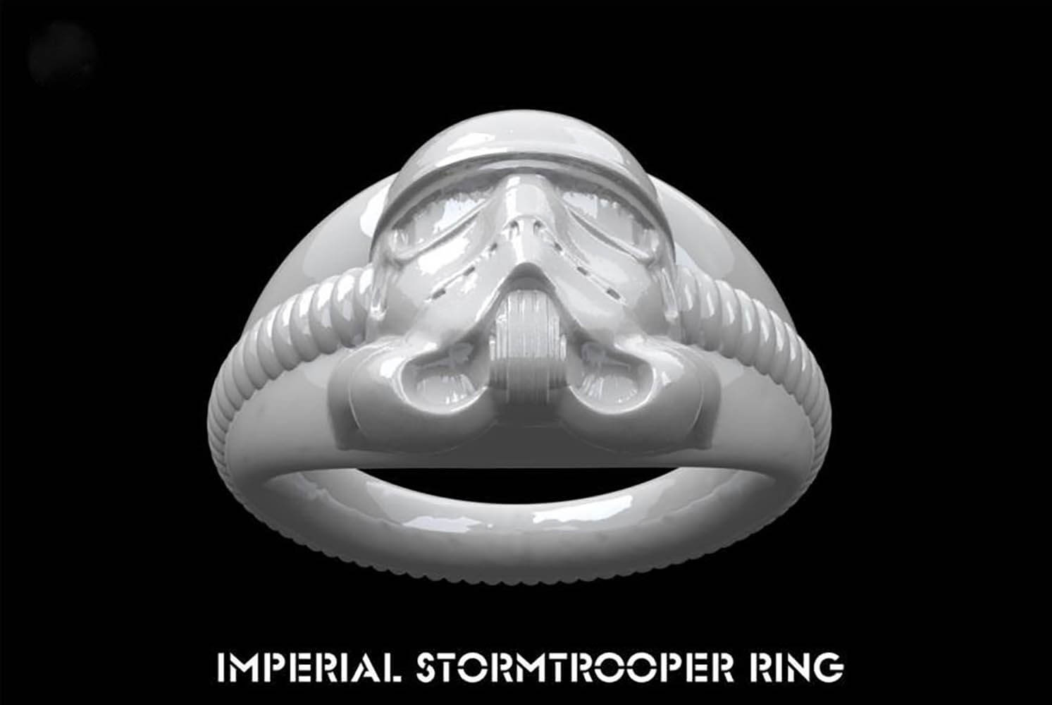 Imprial Storm Trooper Ring - 3D Model by annwilde88