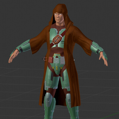 Jedi Armor 3D Model by annwilde88