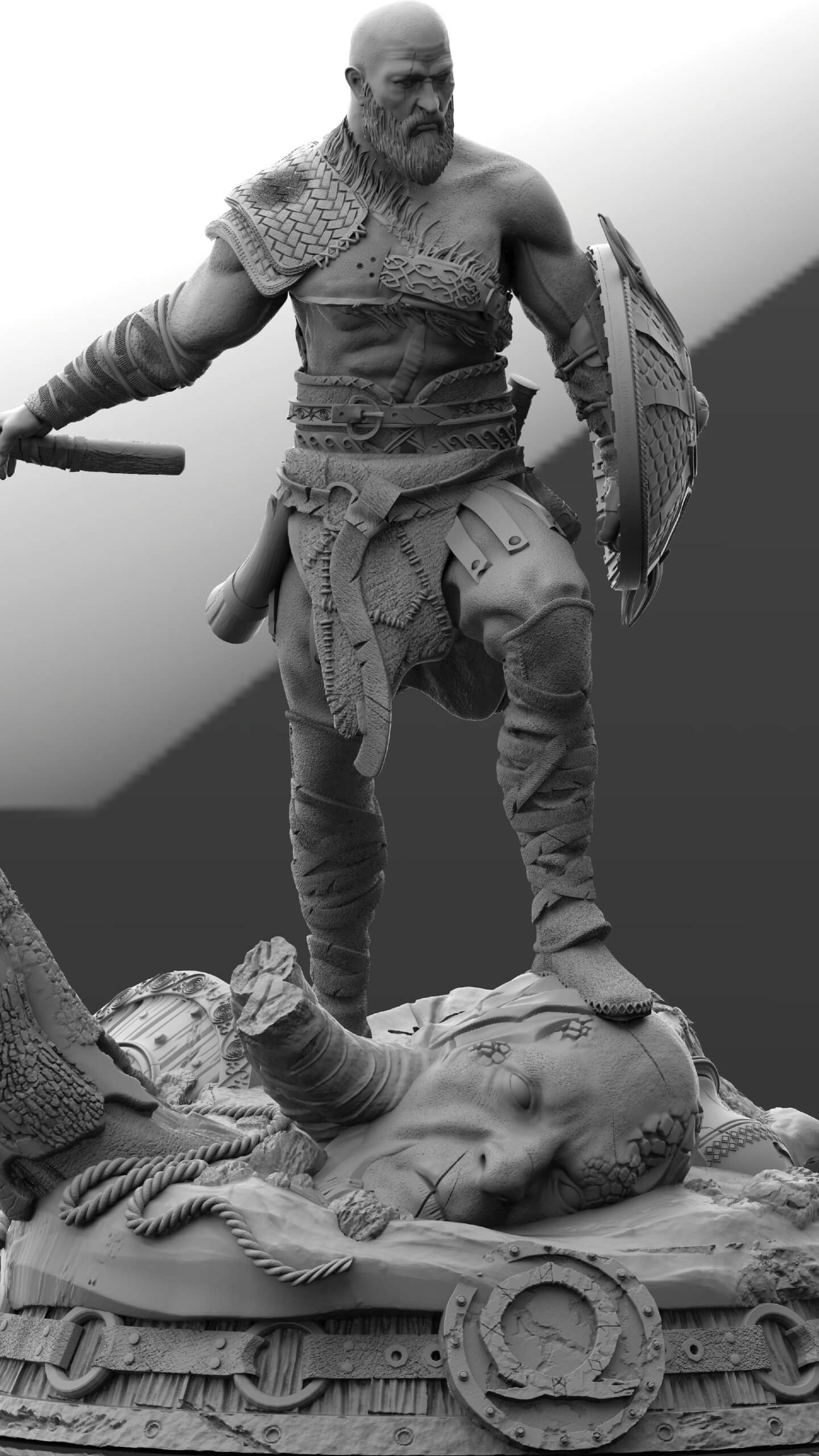 Kratos 3D Model by annwilde88