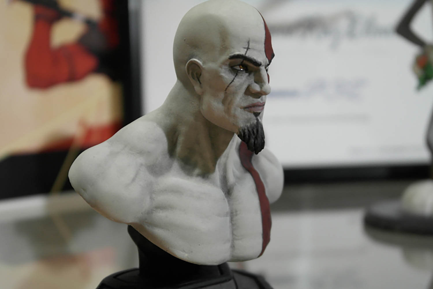 Kratos Bust 3D Model by annwilde88