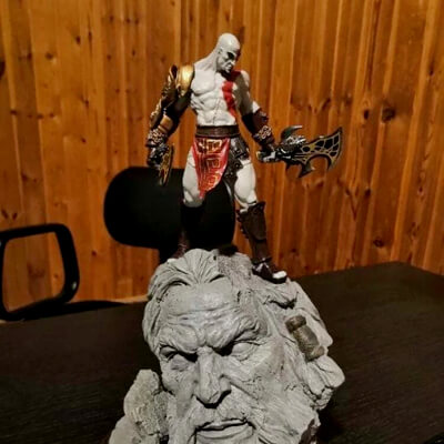 Kratos vs Zeus - 3D Model by annwilde88