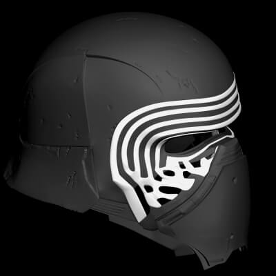 Kyloren Helmet - 3D Model by annwilde88