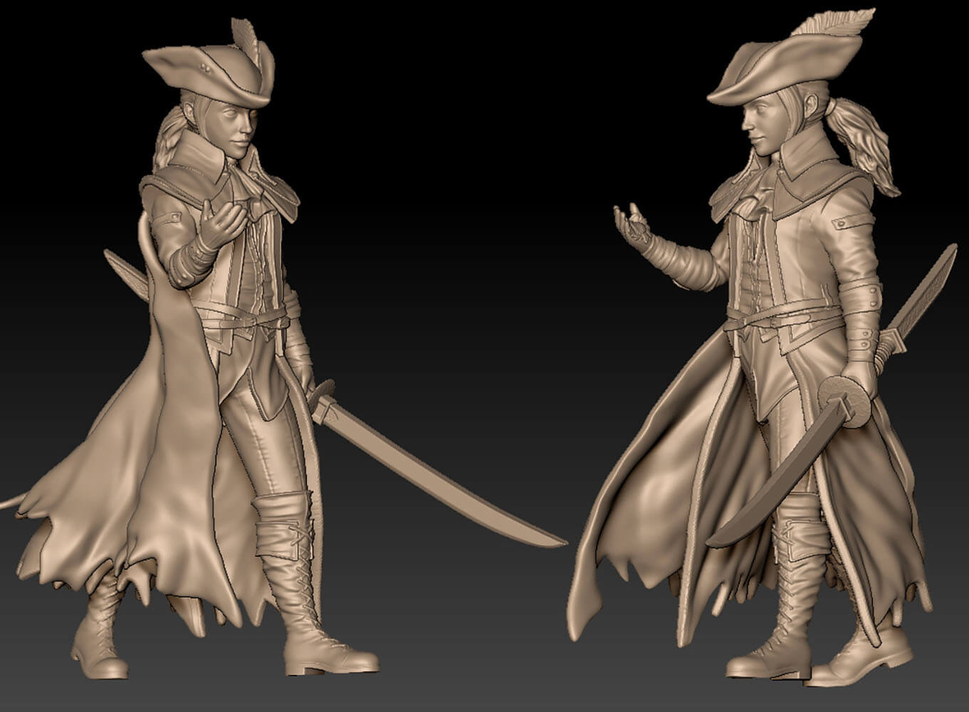 Lady Maria Bloodborne - 3D Model by annwilde88