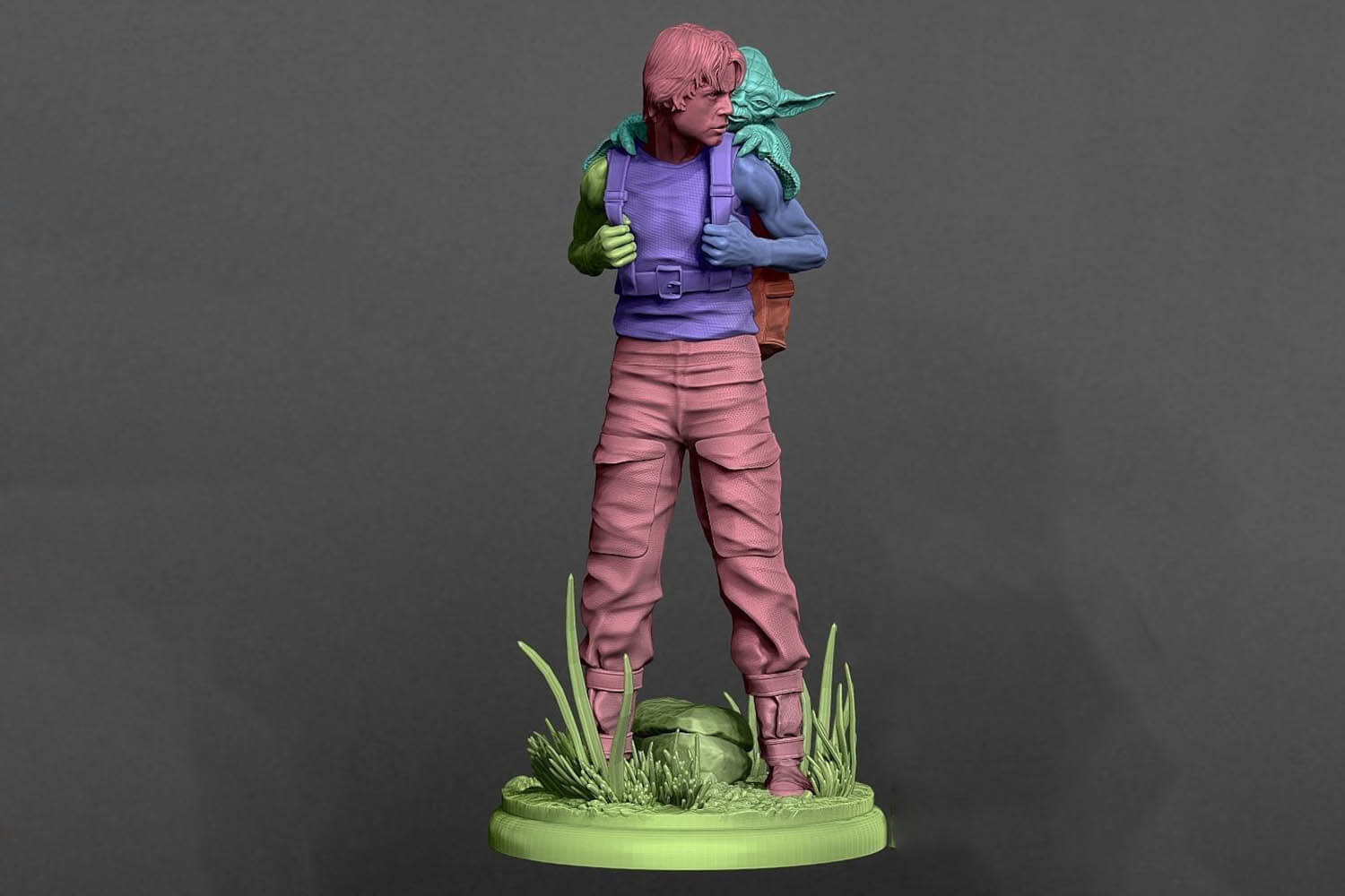 Luke Yoda 3D Model by annwilde88