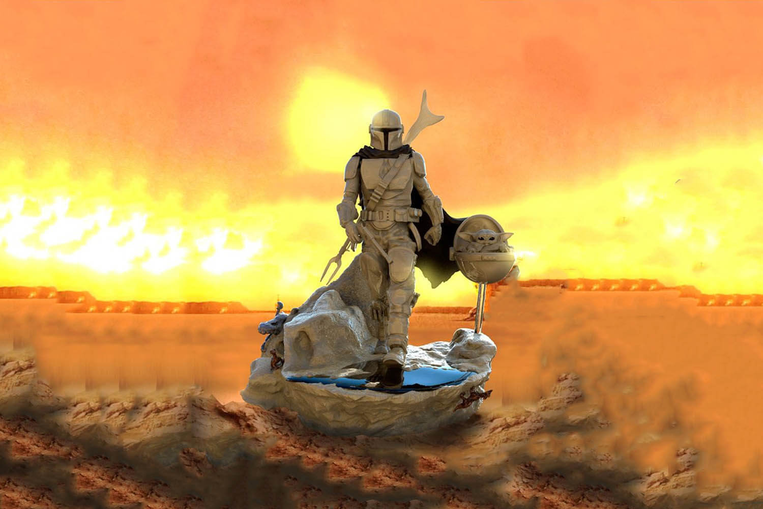 Mandalorian 3D Model by annwilde88