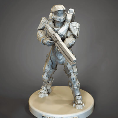 Master Chief 3D Model by annwilde88