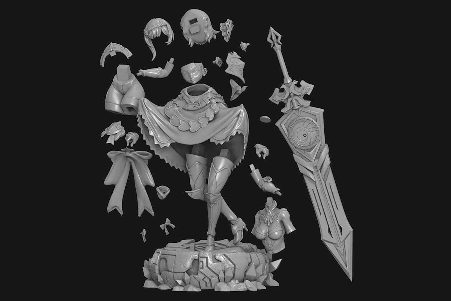 Noelle Genshin Impact - 3D Model by annwilde88