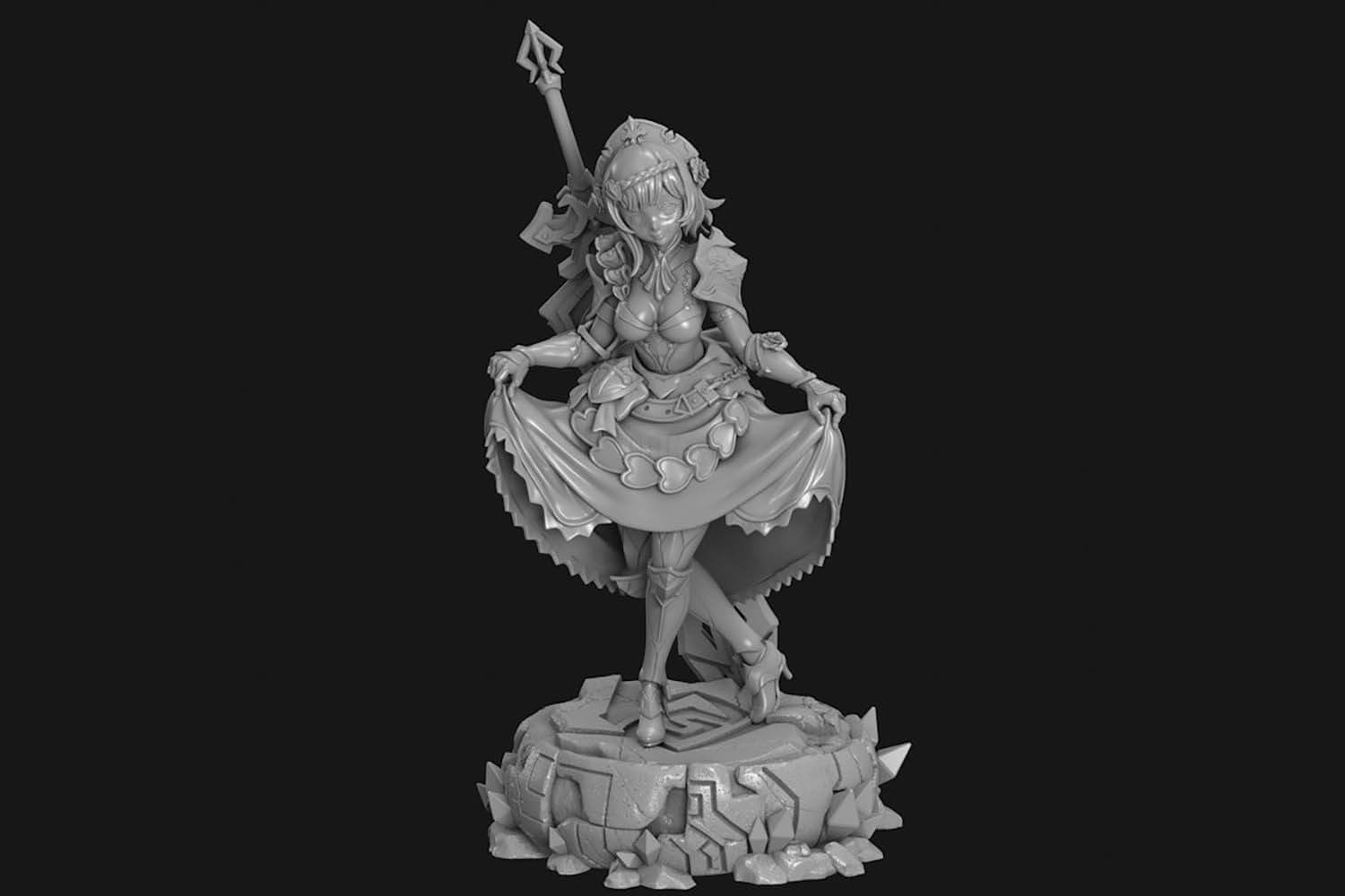 Noelle Genshin Impact - 3D Model by annwilde88