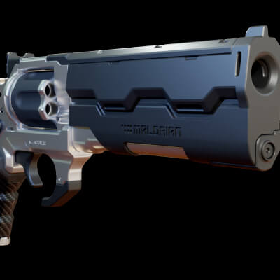 Overture Revolver - 3D Model by annwilde88