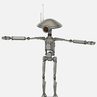 Pit Droid 3D Figuries Ready To Print by annwilde88