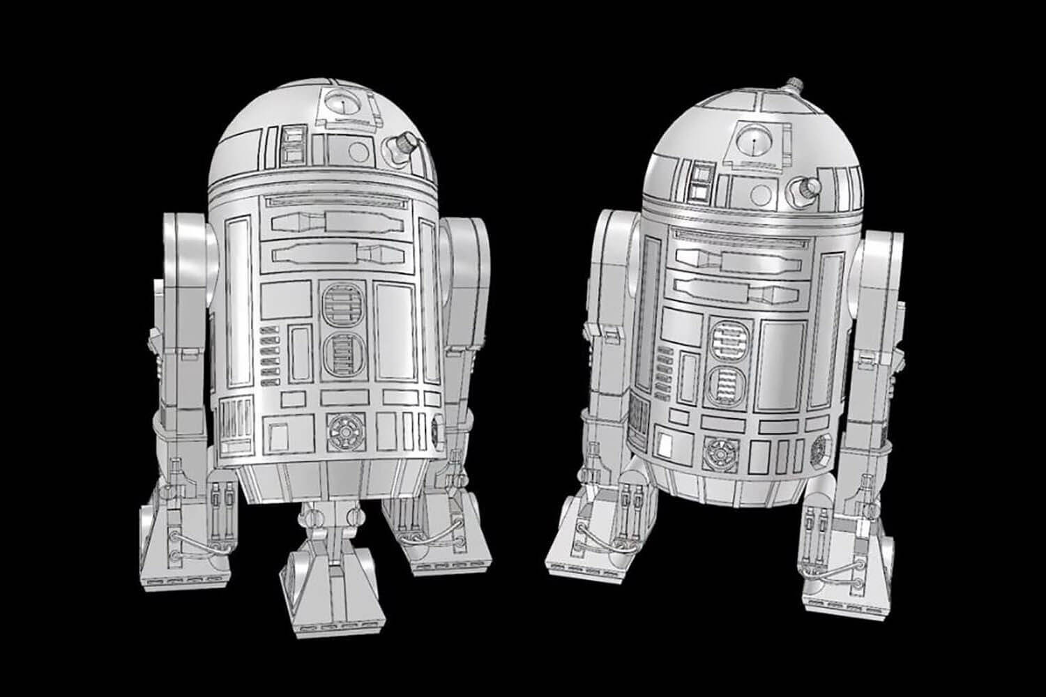 R2-D2 Astromech Droid Replica 3D Model by annwilde88