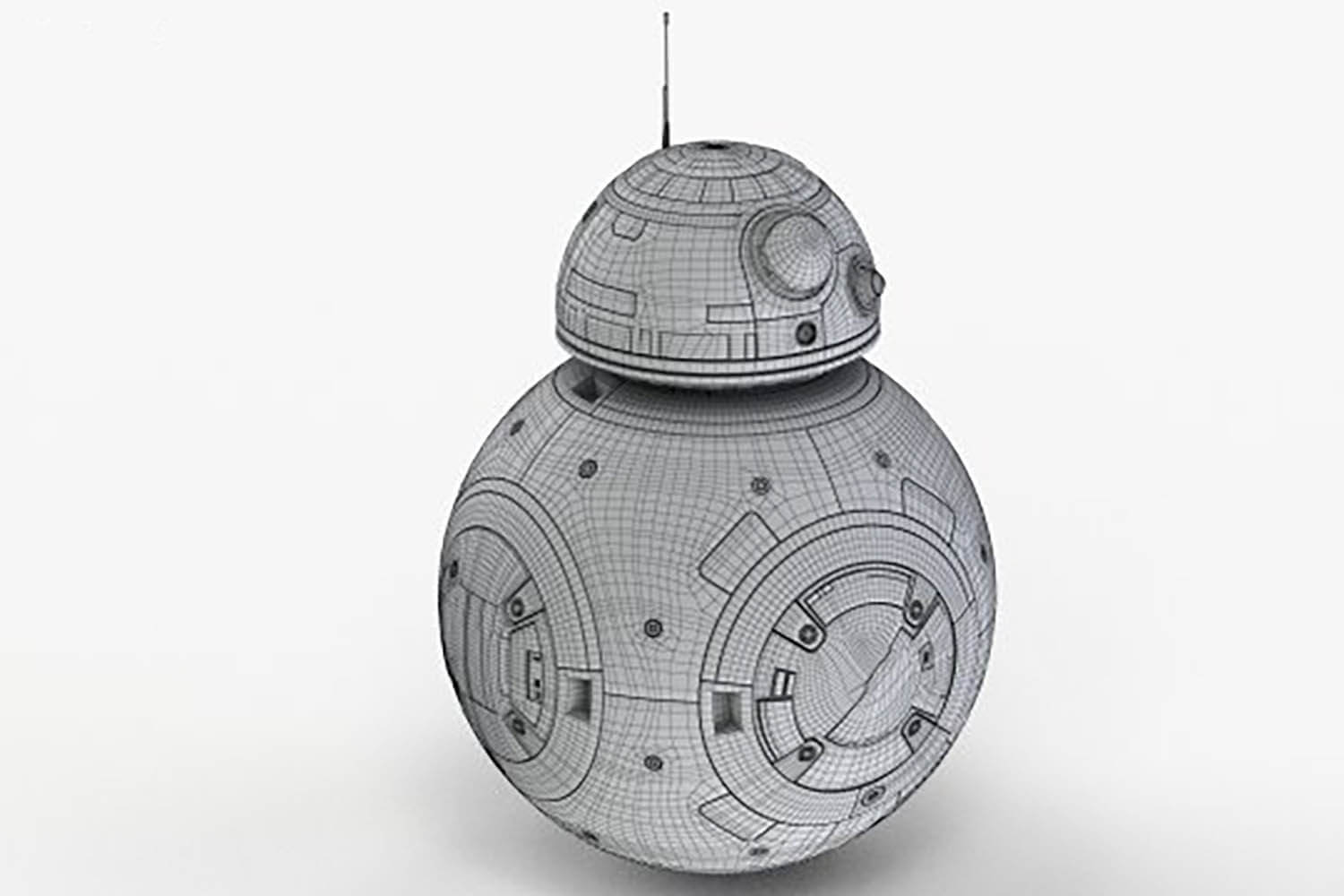 Star Wars BB8 Lamp - 3D Model by annwilde88