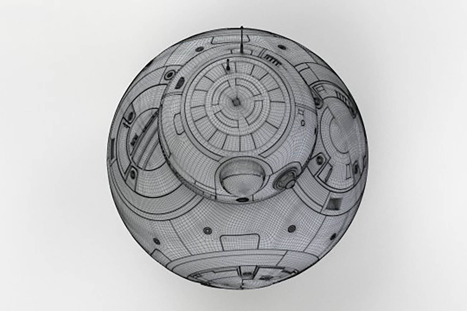 Star Wars BB8 Lamp - 3D Model by annwilde88