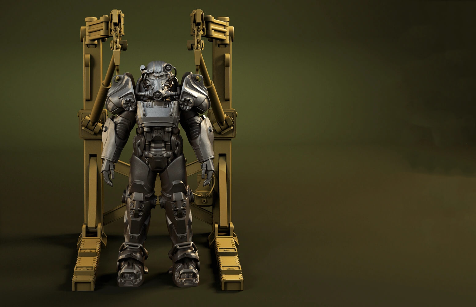 T-60 Power Armor 3D Model Static Figure by annwilde88