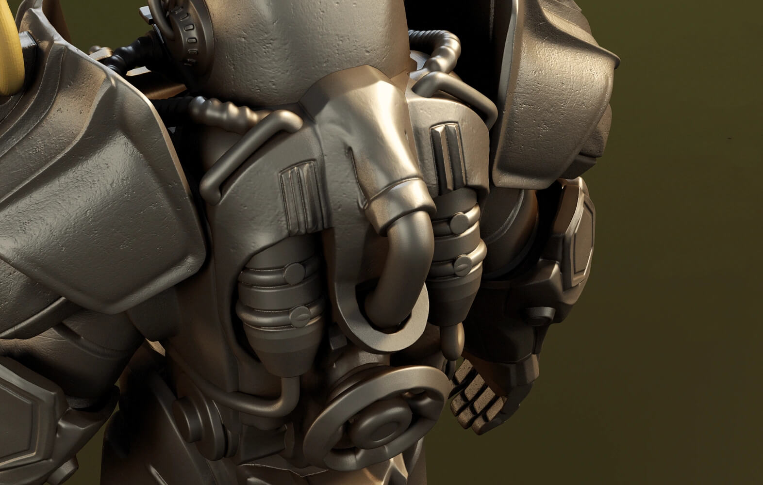 T-60 Power Armor 3D Model Static Figure by annwilde88