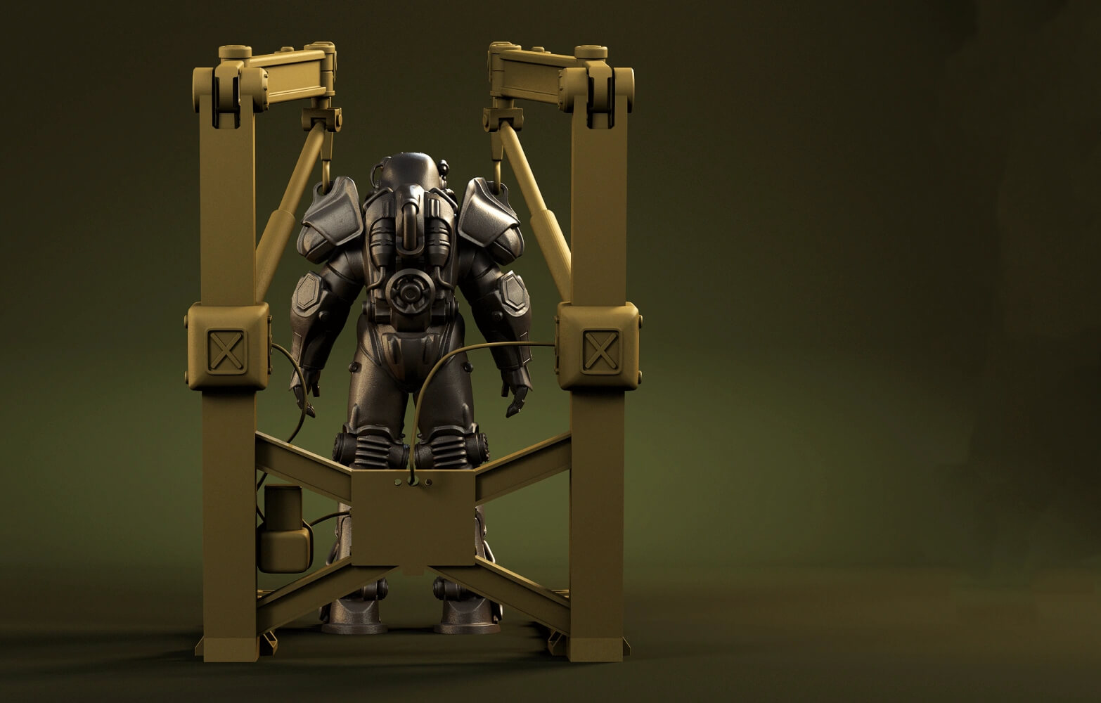 T-60 Power Armor 3D Model Static Figure by annwilde88
