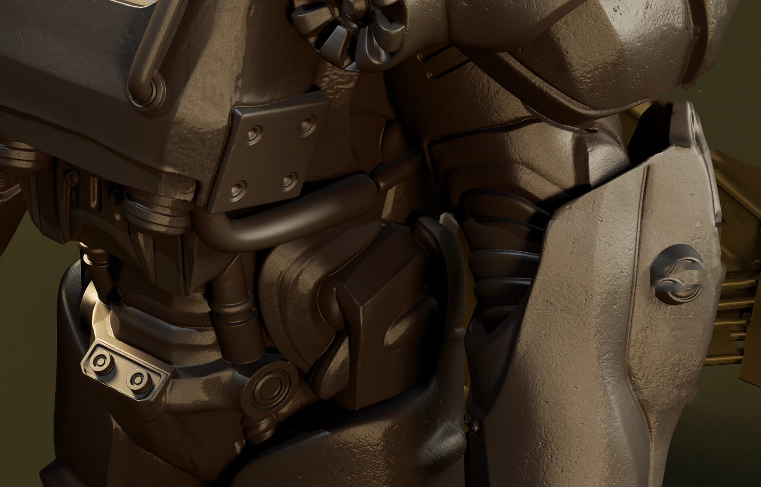 T-60 Power Armor 3D Model Static Figure by annwilde88