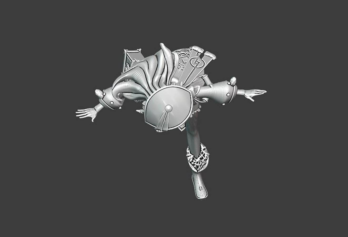 Yanfei Genshin Impact - 3D Model by annwilde88