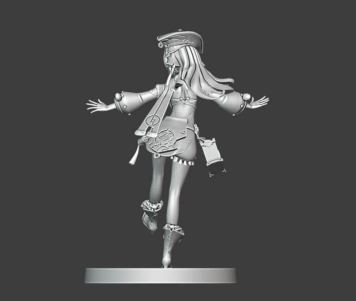 Yanfei Genshin Impact - 3D Model by annwilde88