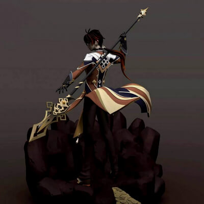 Zhongli Genshin Impact - 3D Model by annwilde88