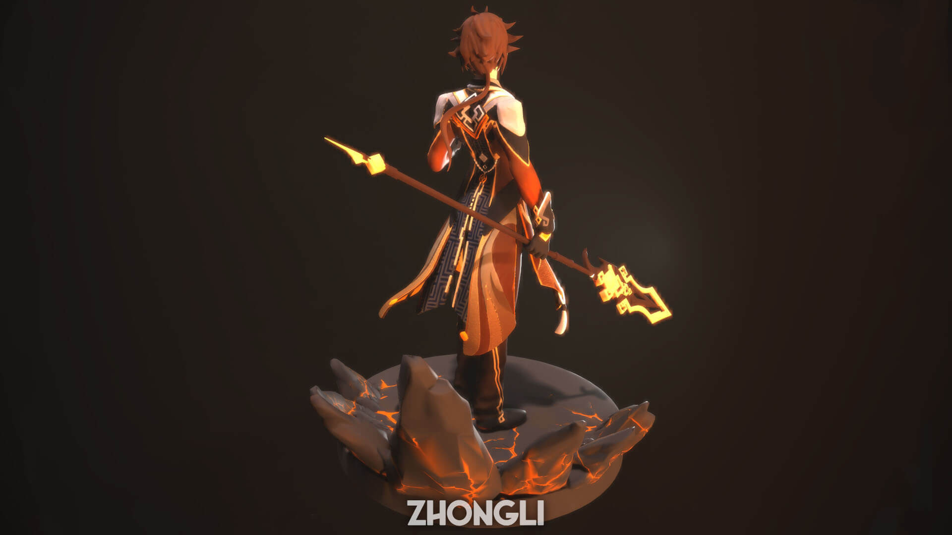 Zhongli Genshin - 3D Model by annwilde88