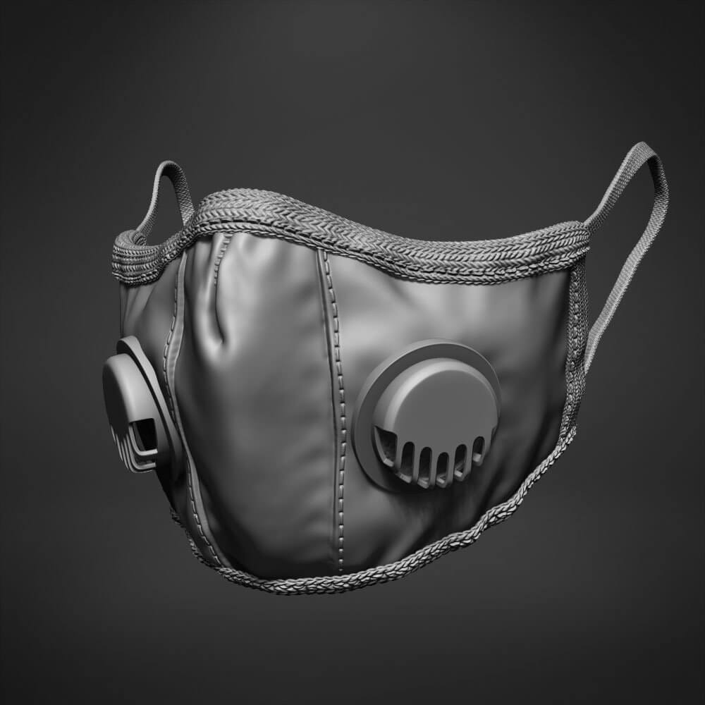 Pandemic Mask Vol1 N95 - 3D Model by anshu3dartist