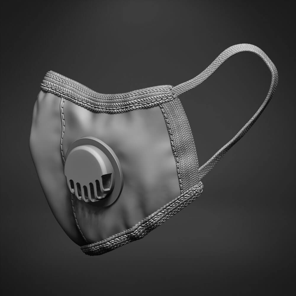 Pandemic Mask Vol1 N95 - 3D Model by anshu3dartist