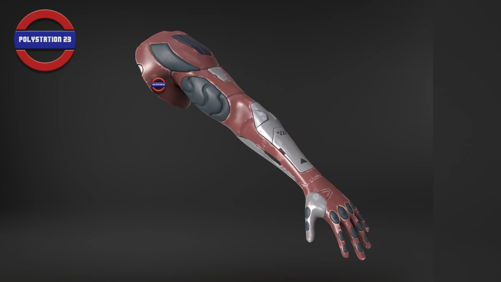 Sci-Fi Arm V2 3D Model by anshu3dartist