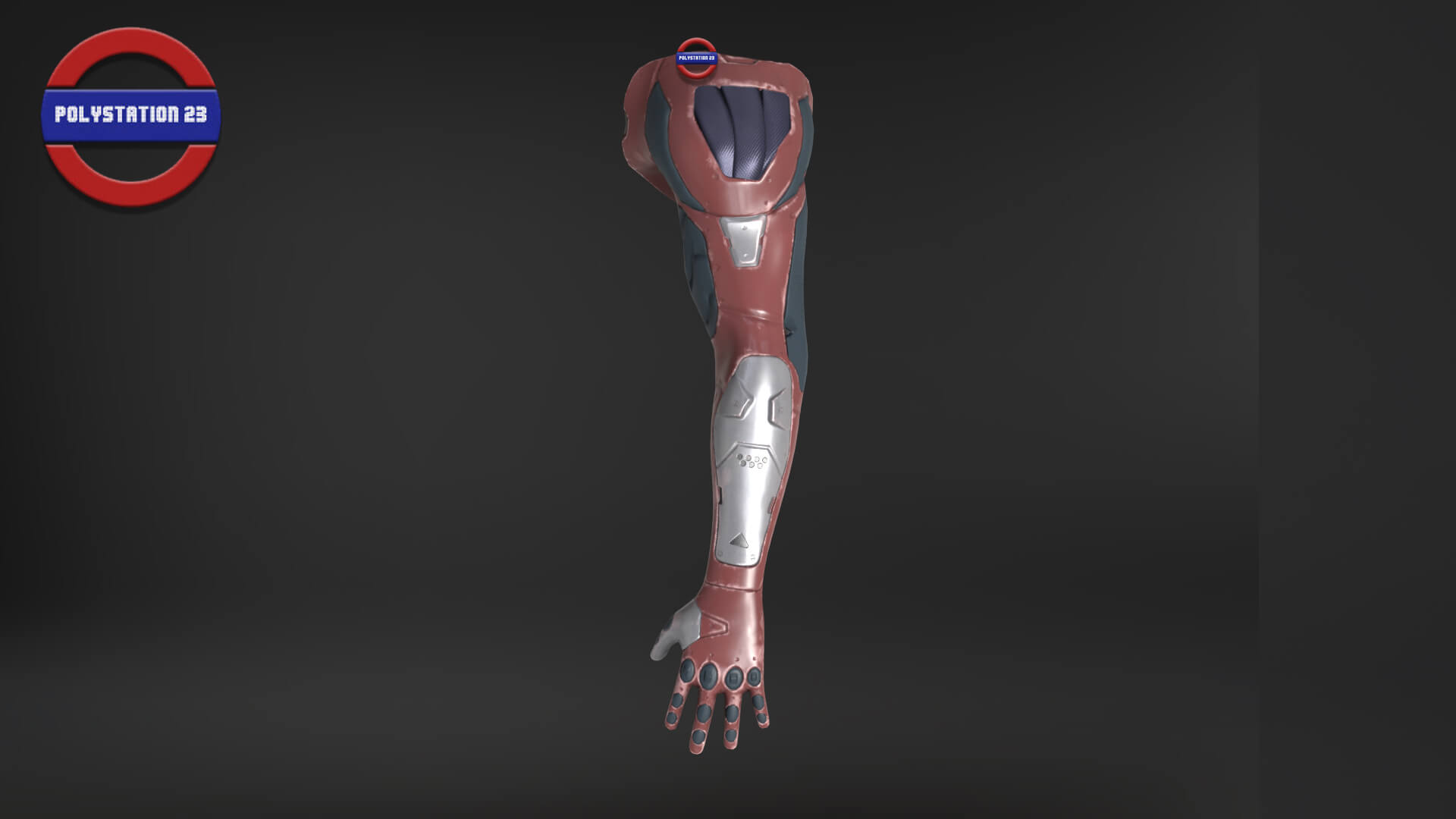 Sci-Fi Arm V2 Game Ready Low Poly 3D Model by anshu3dartist