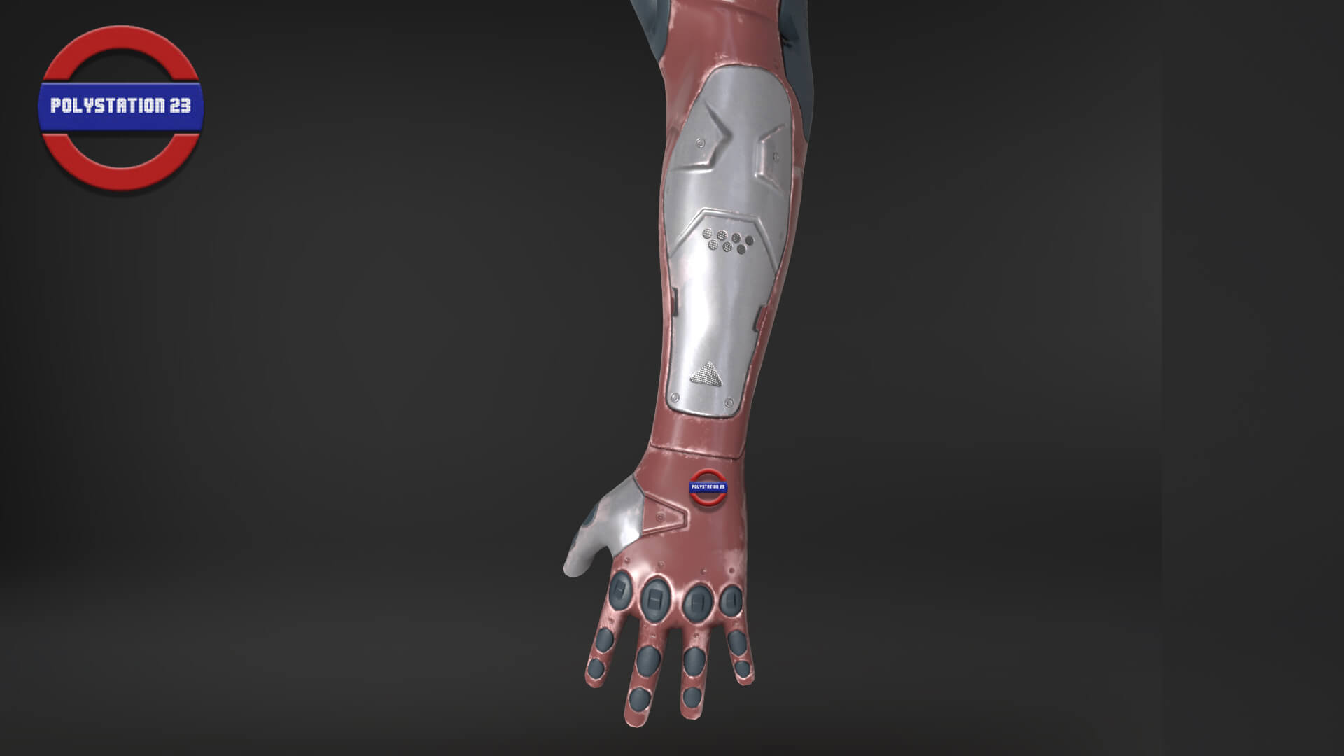 Sci-Fi Arm V2 3D Model by anshu3dartist