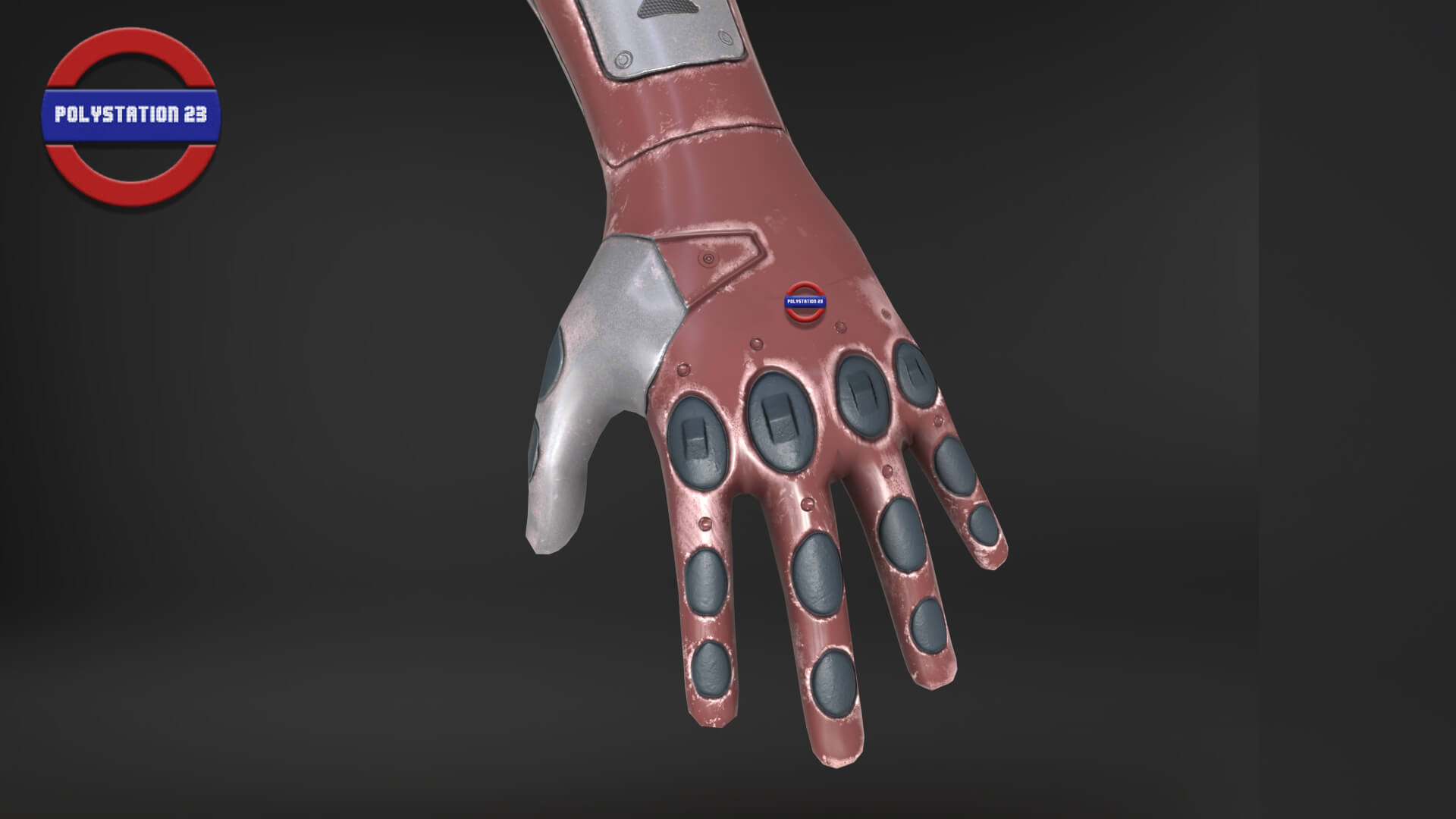 Sci-Fi Arm V2 Game Ready Low Poly 3D Model by anshu3dartist