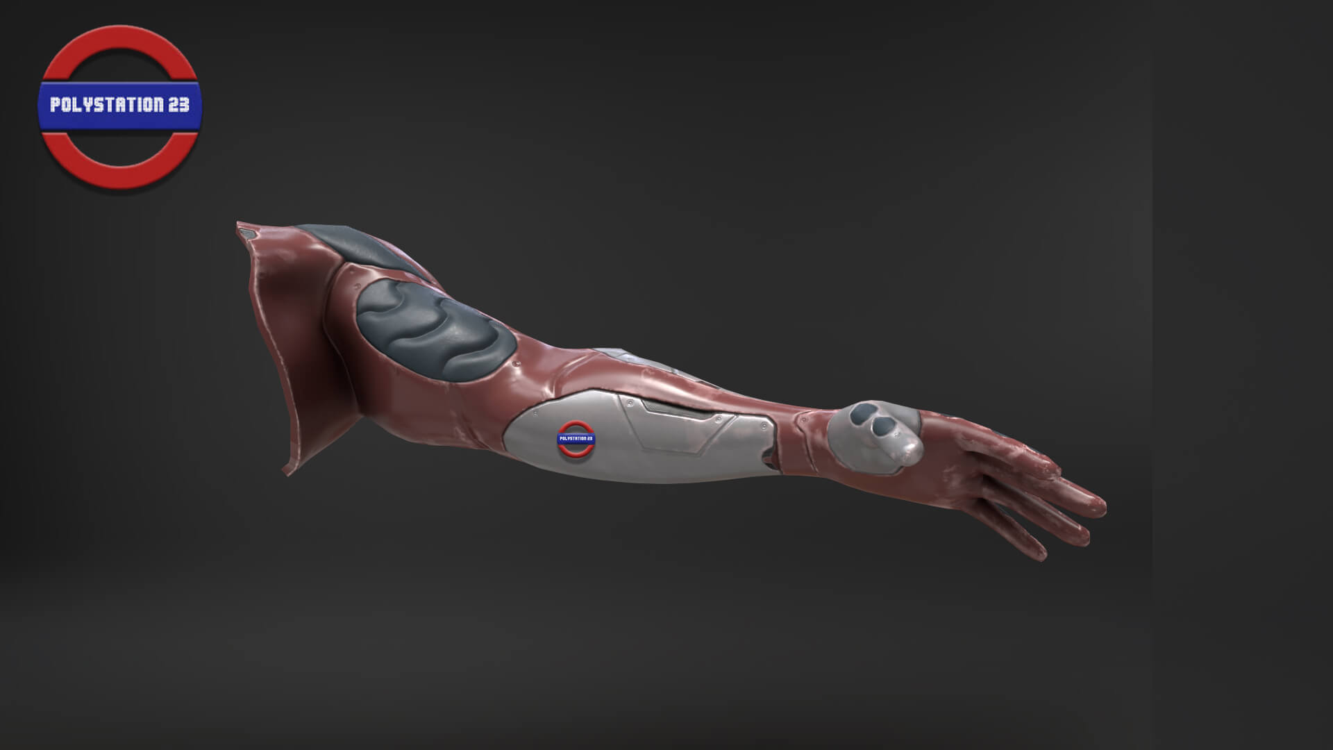 Sci-Fi Arm V2 Game Ready Low Poly 3D Model by anshu3dartist
