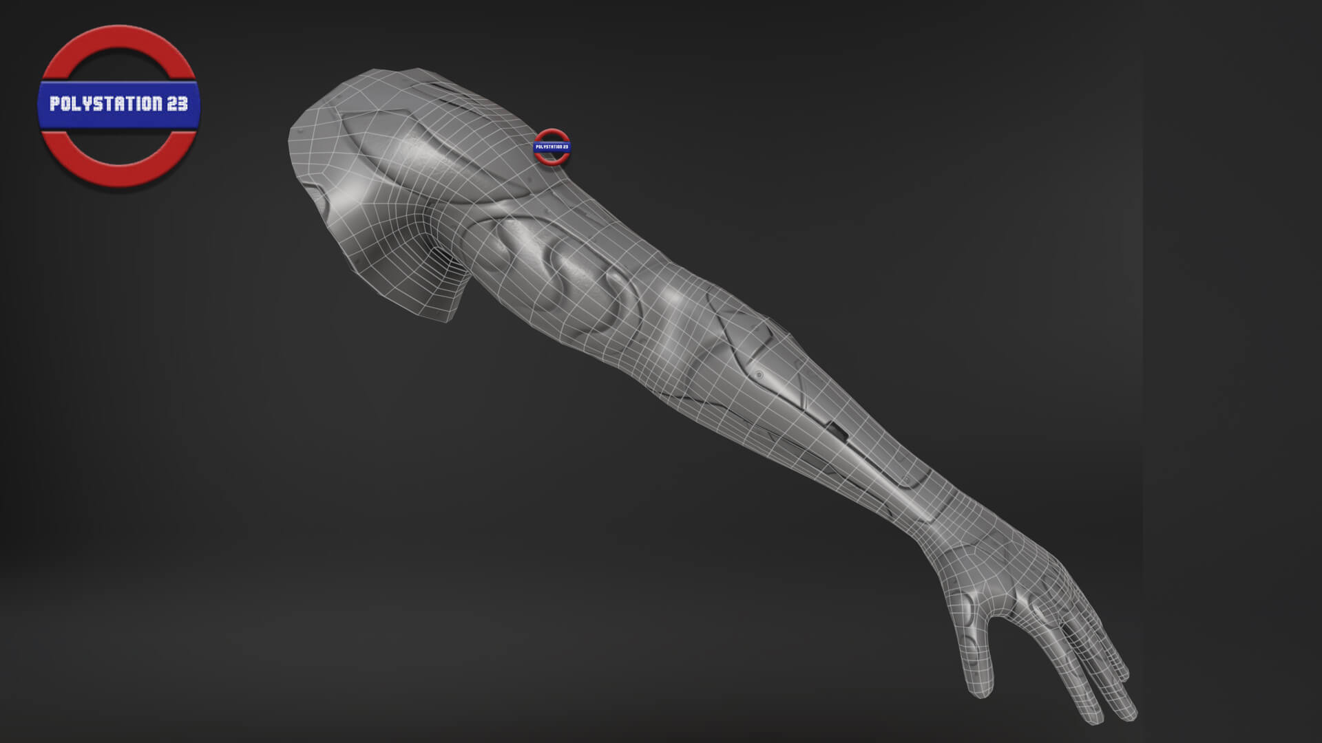 Sci-Fi Arm V2 3D Model by anshu3dartist