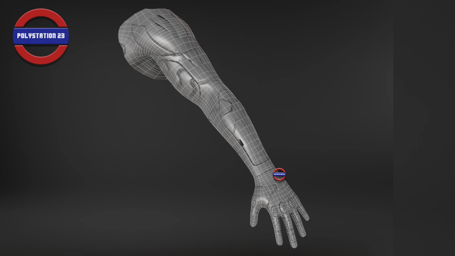 Sci-Fi Arm V2 Game Ready Low Poly 3D Model by anshu3dartist