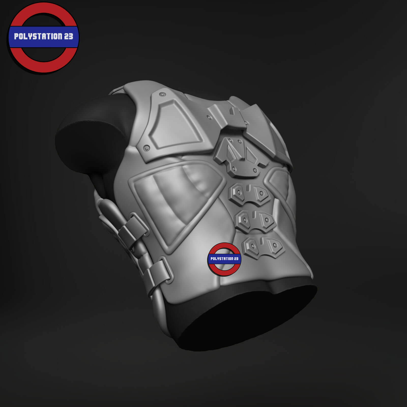 Sci-Fi Character Torso Armor 7 Highpoly Zbrush 3D Model by anshu3dartist