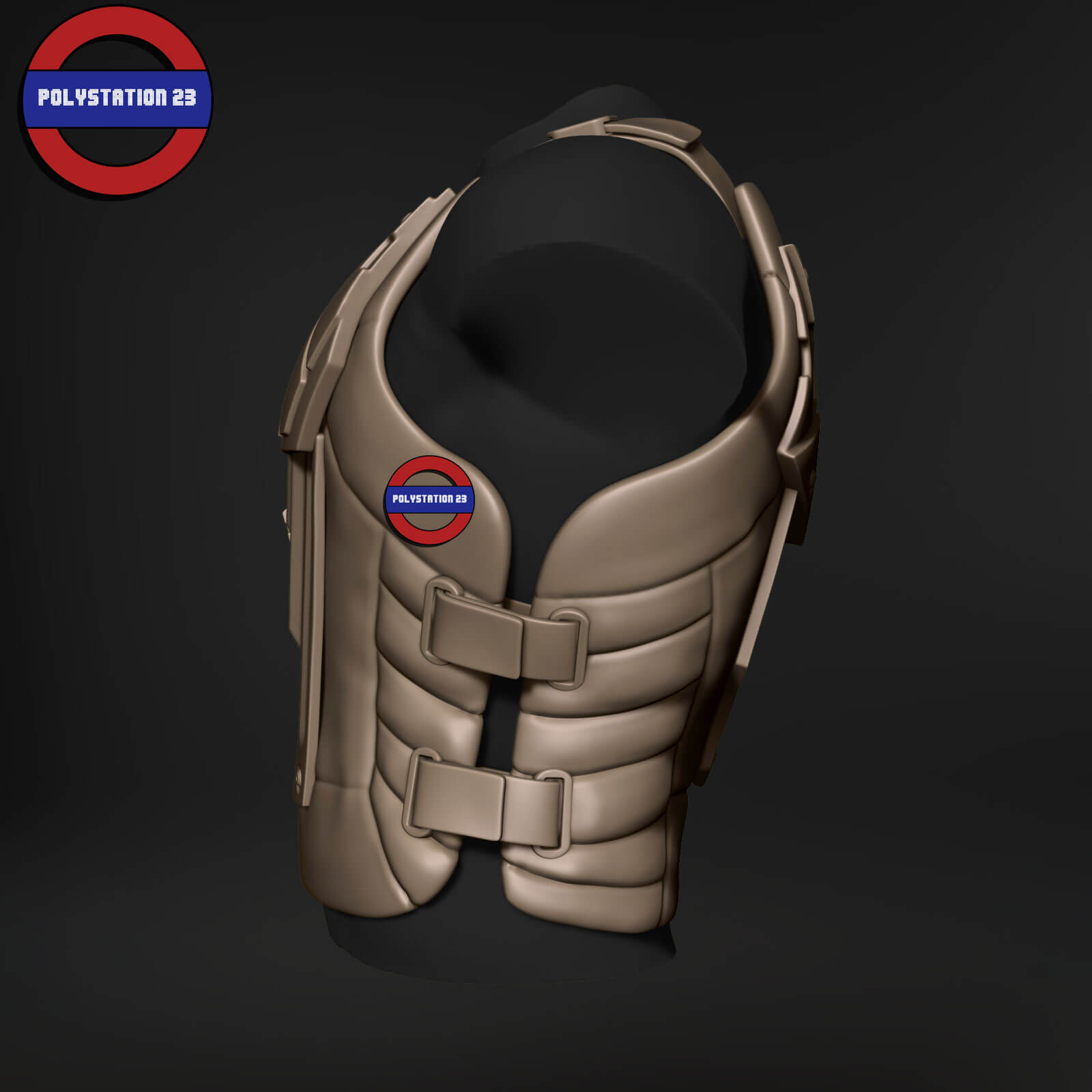 Sci-Fi Character Torso Armor V8 Highpoly Zbrush 3D Model by anshu3dartist