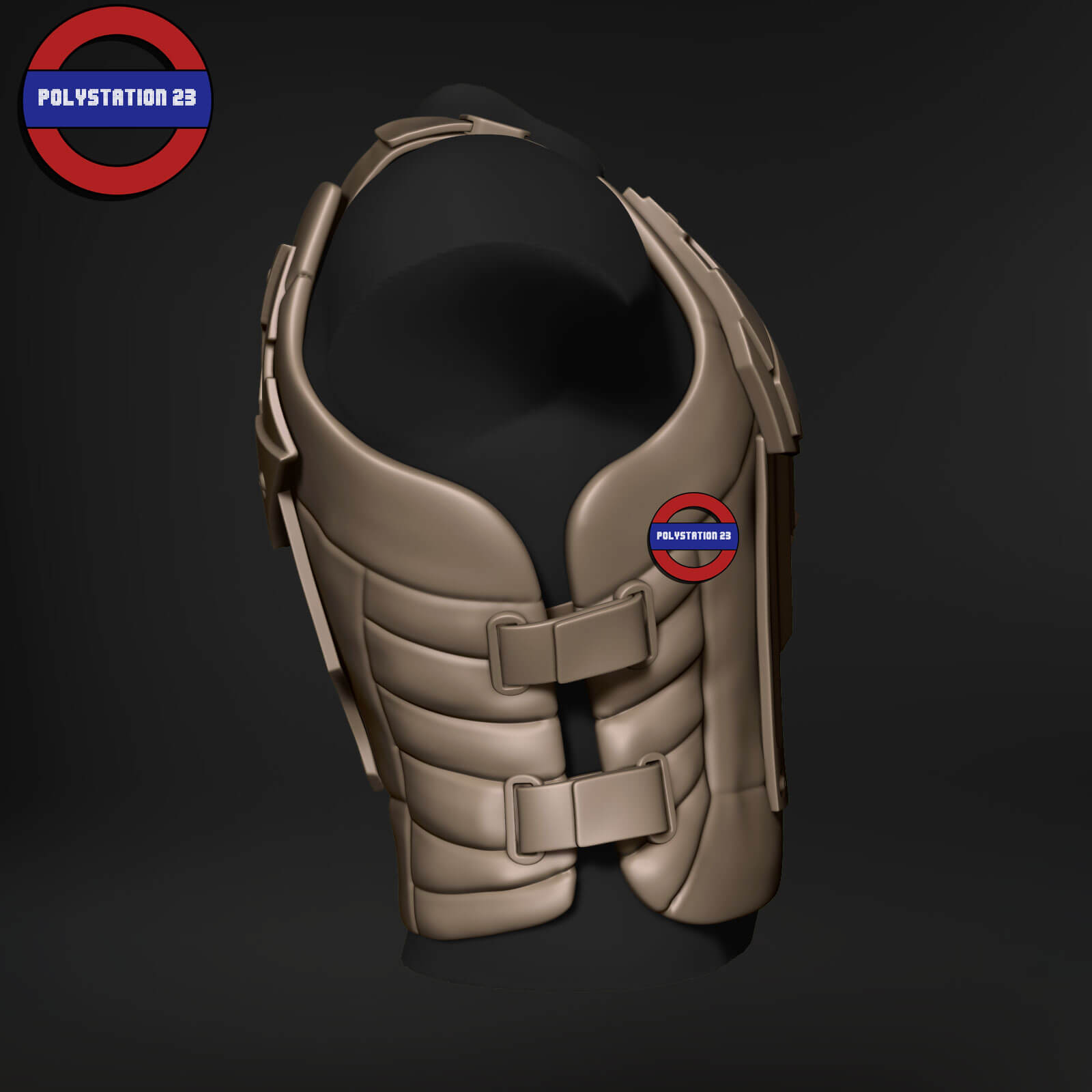 Sci-Fi Character Torso Armor V8 Highpoly Zbrush 3D Model by anshu3dartist