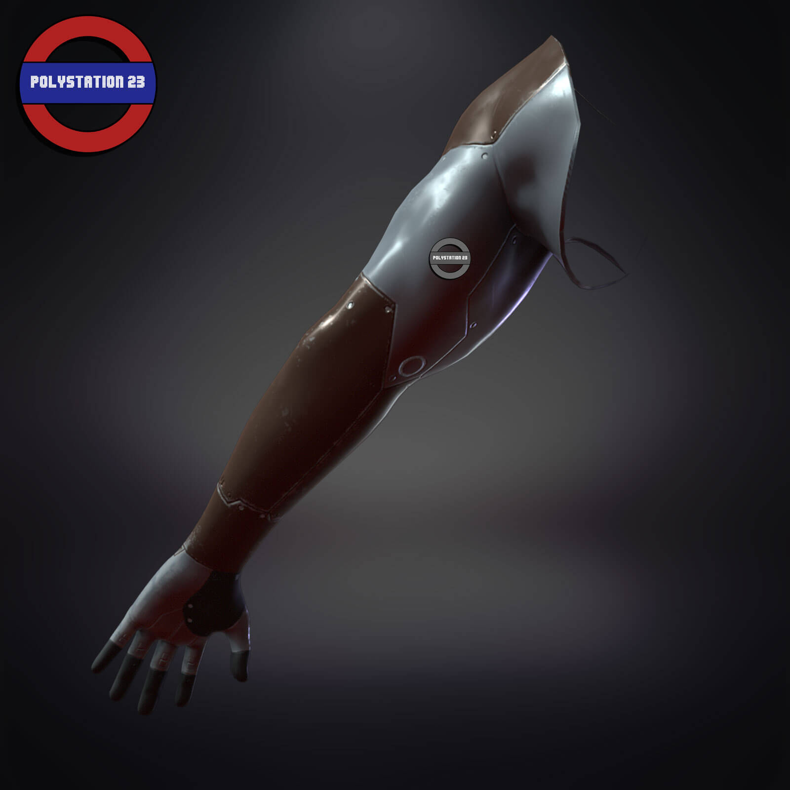 Sci-Fi Cyborg Prosthetic Arm V5 Game Ready Low Poly 3D Model by ...