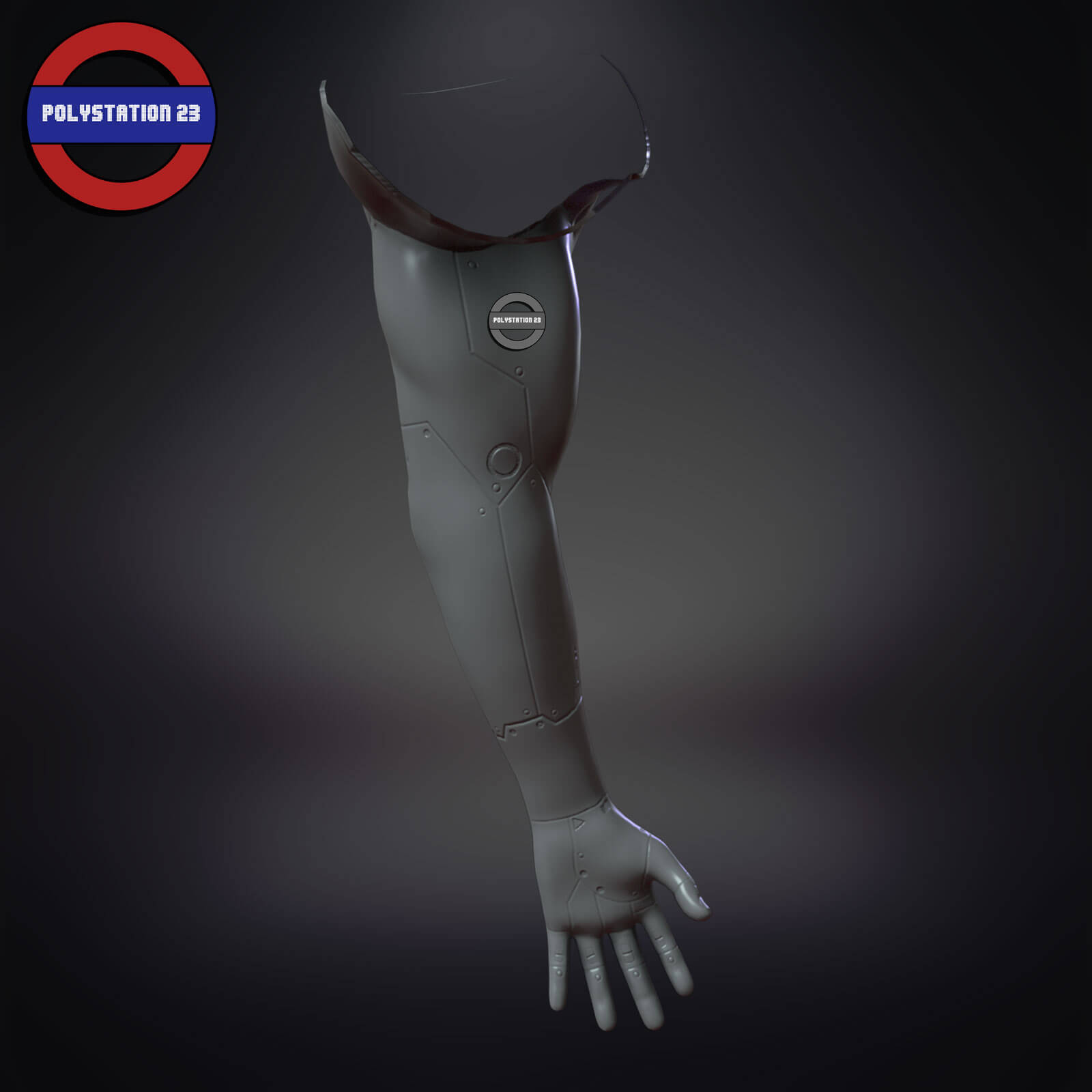 Sci-Fi Cyborg Prosthetic Arm V5 Game Ready Low Poly 3D Model by ...