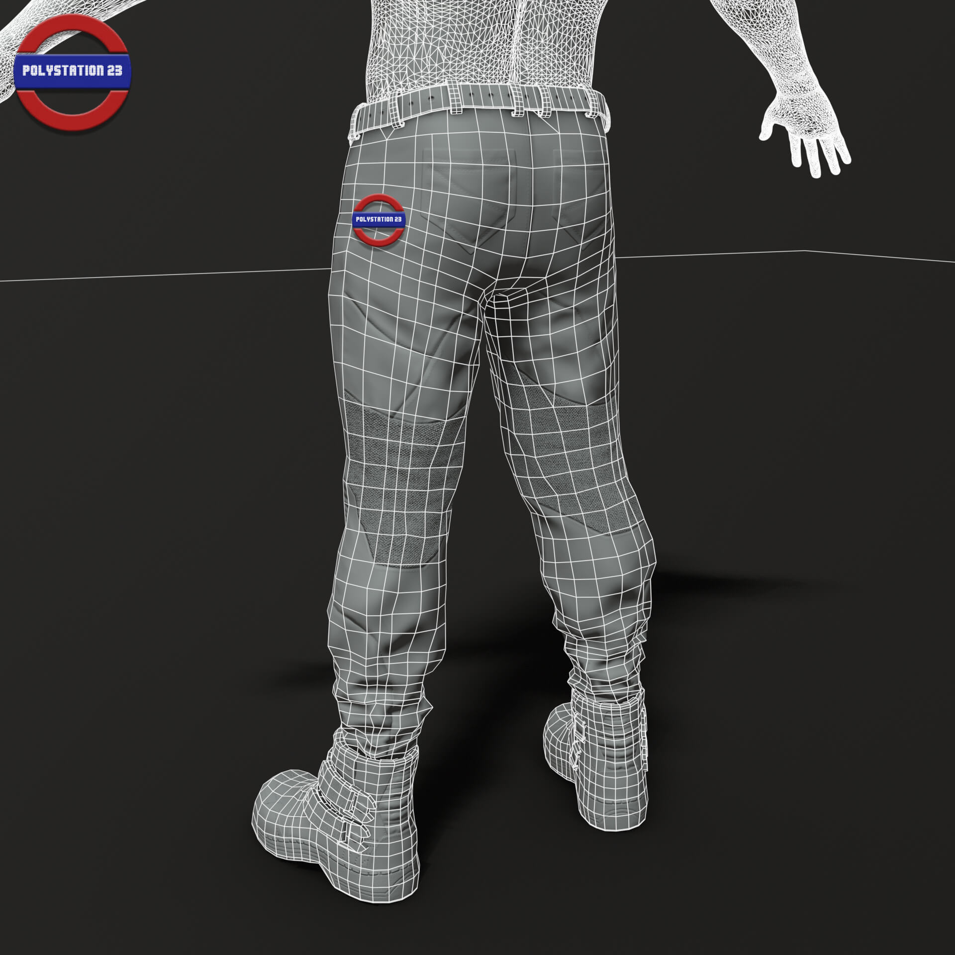 Sci-Fi Pants V1 Game Ready 3D Model by anshu3dartist