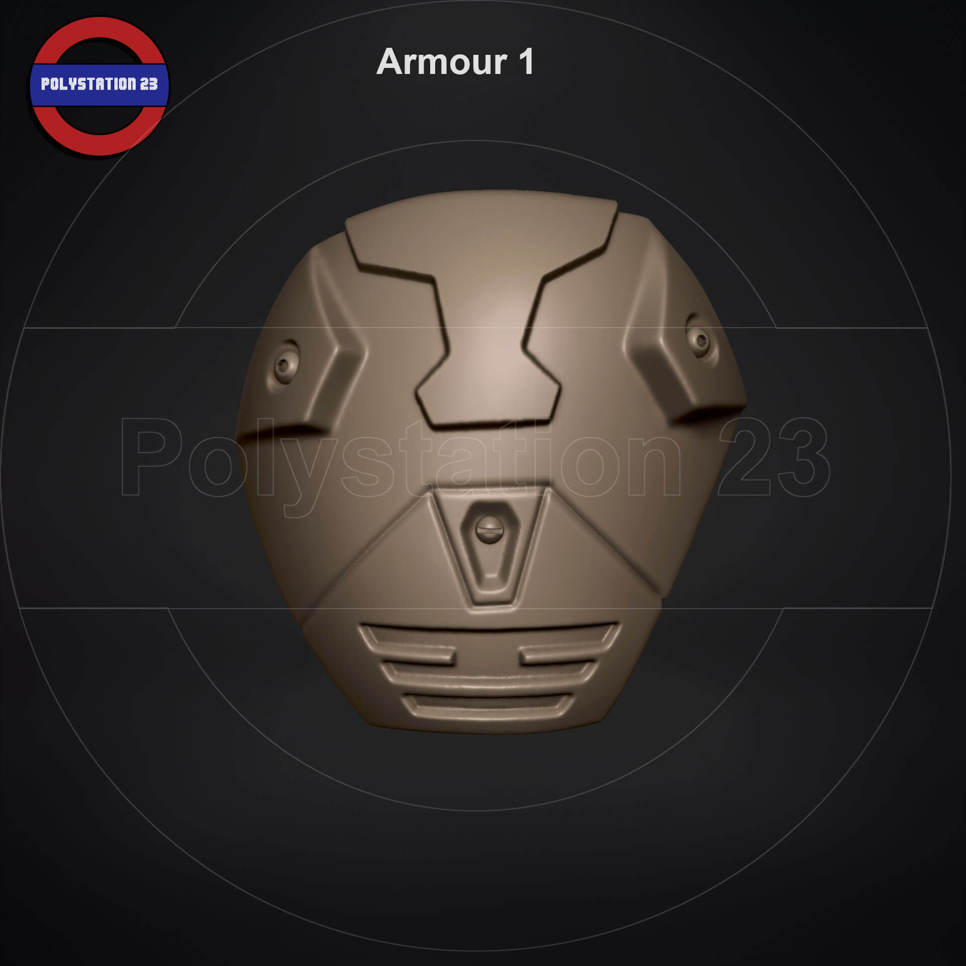 Sci-Fi Shoulder Armor Kitbash V1 Pack of 5 3D Model by anshu3dartist