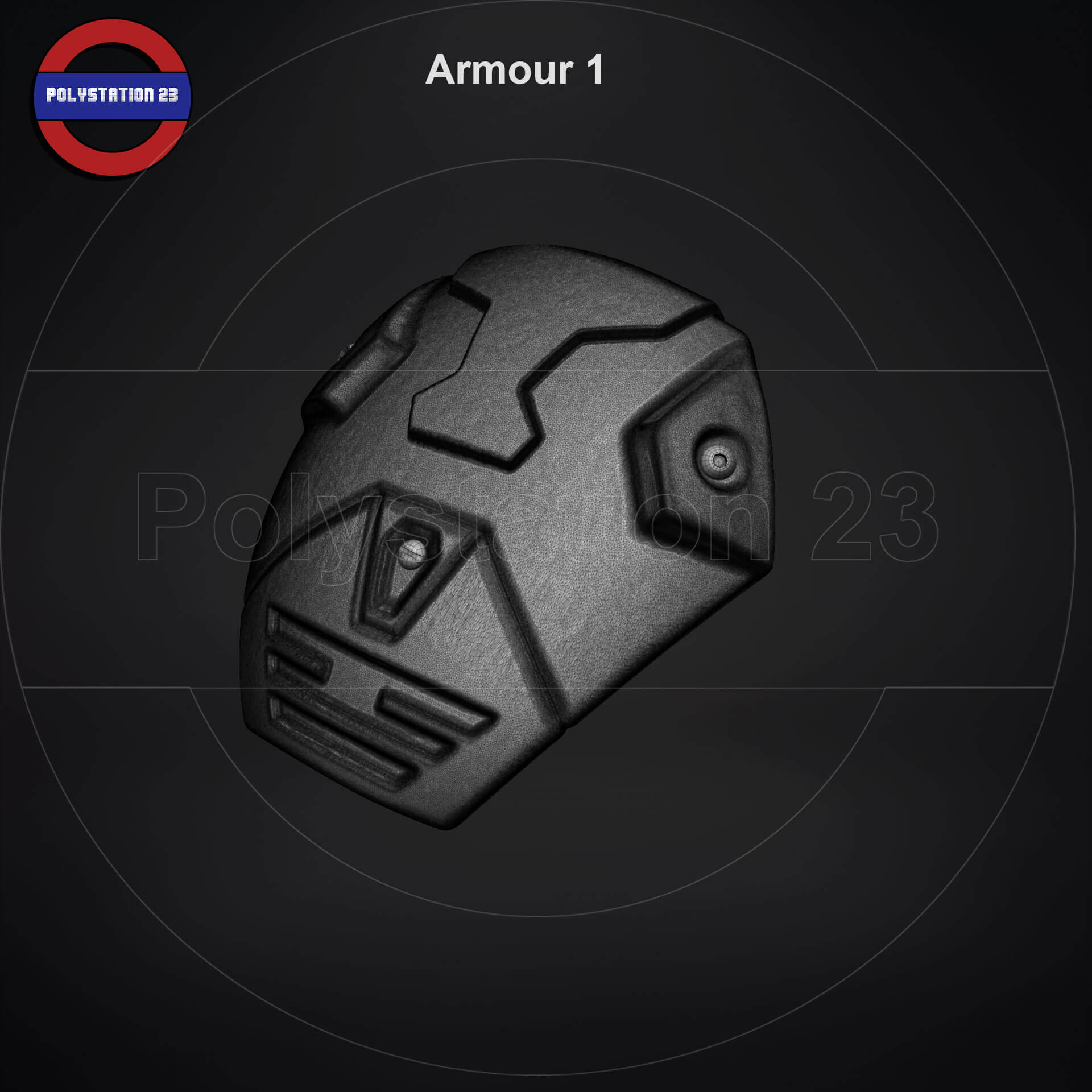 Sci-Fi Shoulder Armor Kitbash V1 Pack of 5 3D Model by anshu3dartist
