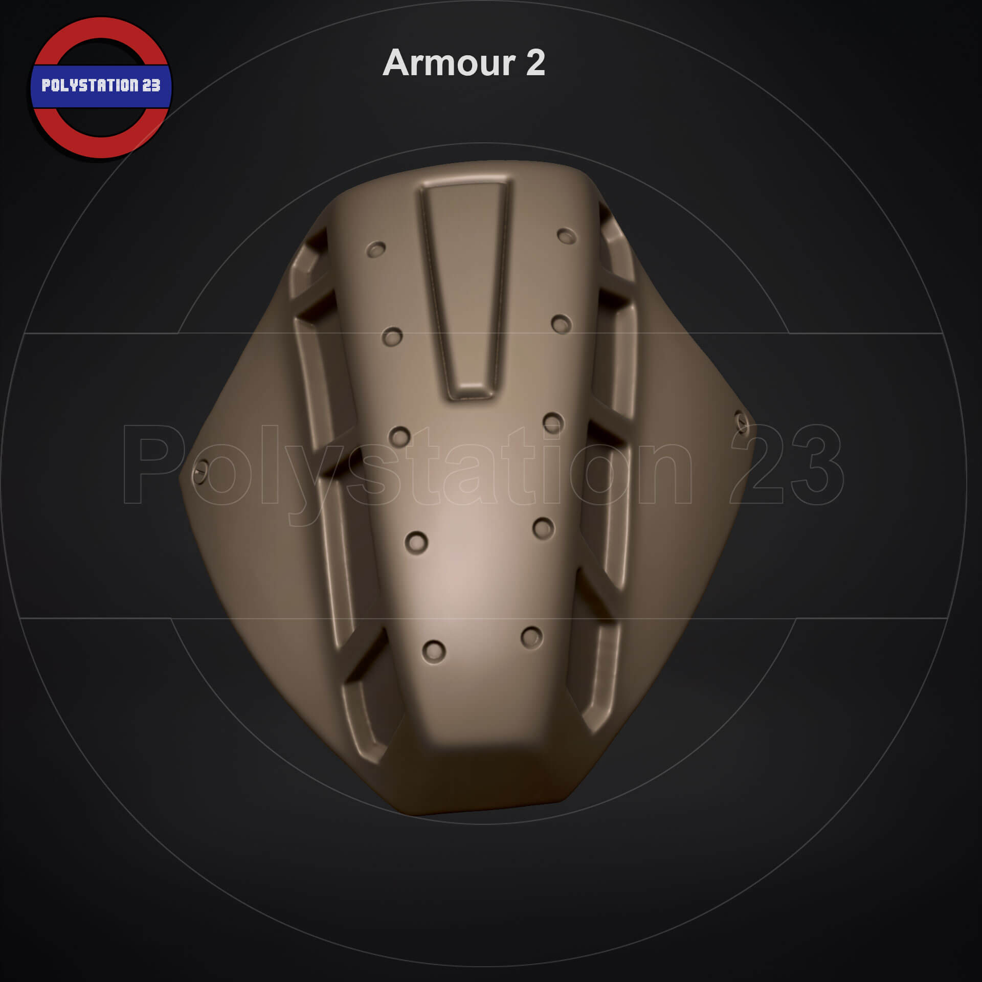 Sci-Fi Shoulder Armor Kitbash V1 Pack of 5 3D Model by anshu3dartist