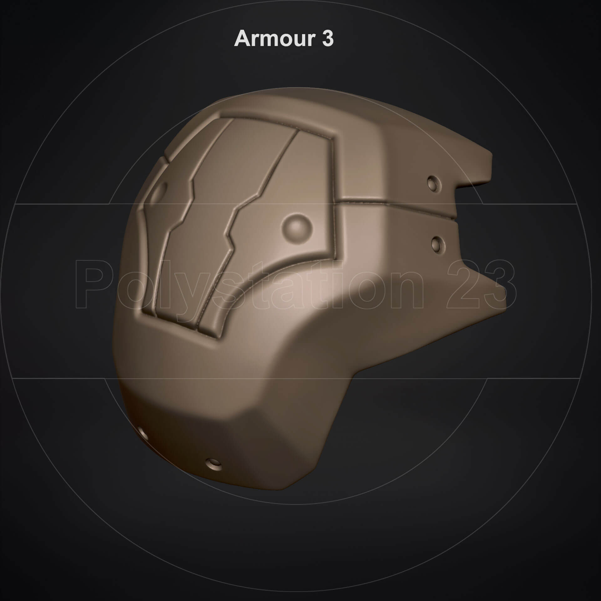 Sci-Fi Shoulder Armor Kitbash V1 Pack of 5 3D Model by anshu3dartist