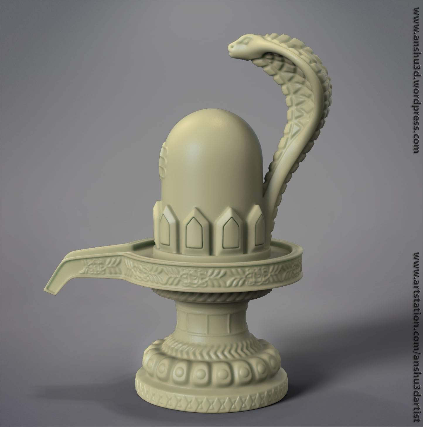 Shivling Lord Shiva Ling - 3D Model by anshu3dartist