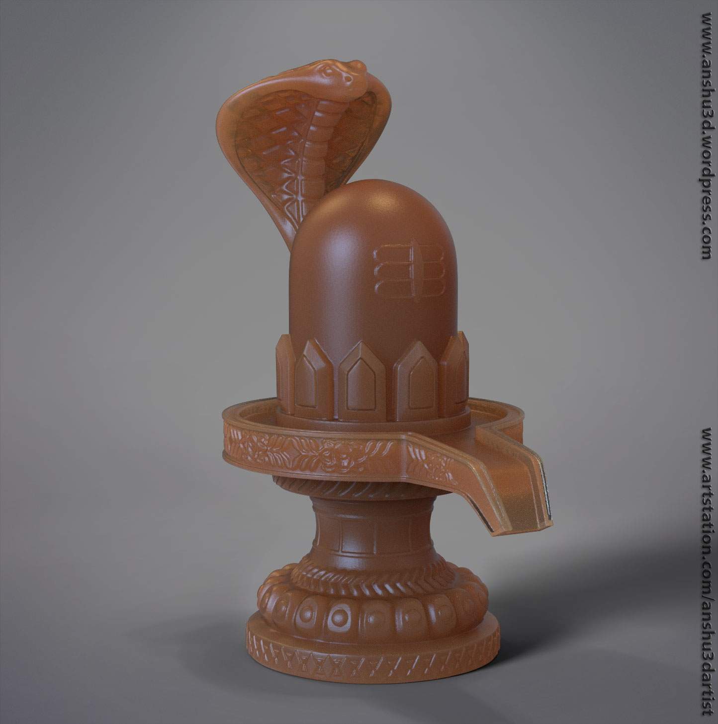 Shivling Lord Shiva Ling - 3D Model by anshu3dartist